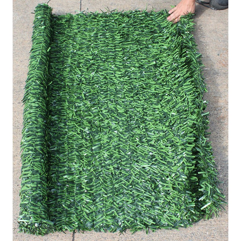 Seto artificial decorativo verde ignifugo de 3x2 m